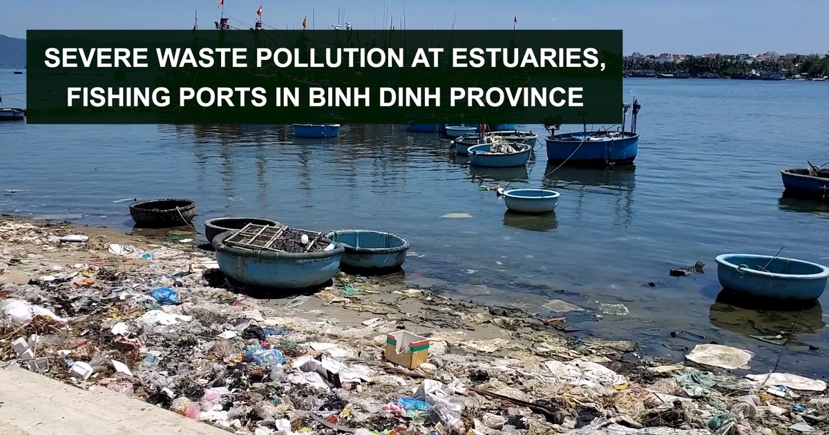 Severe waste pollution at estuaries, fishing ports in Binh Dinh ...