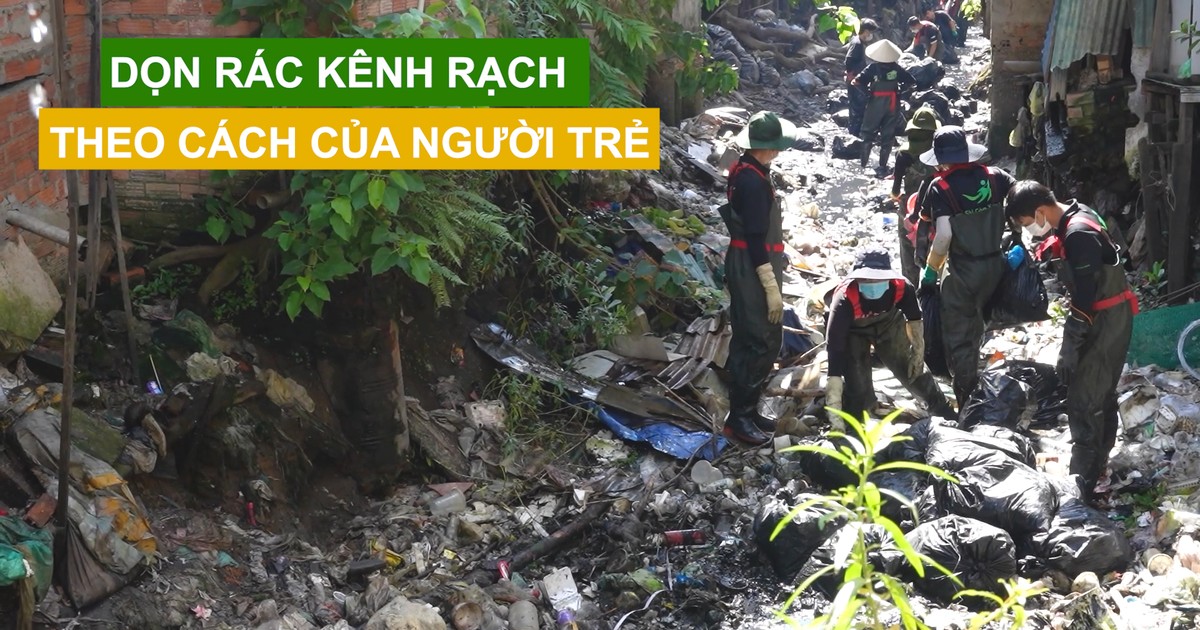 Dọn rác kênh rạch theo cách của người trẻ | BÁO SÀI GÒN GIẢI PHÓNG