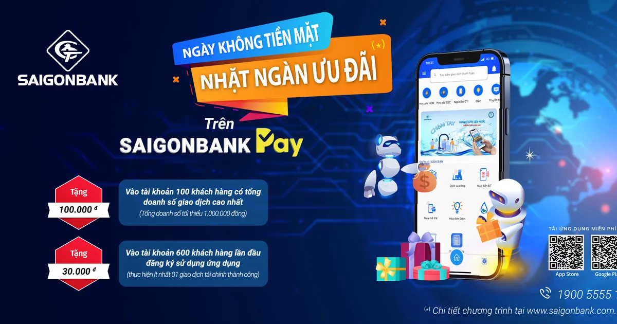 SAIGONBANK triển khai ưu đãi hoàn tiền khi khách hàng sử dụng dịch vụ ...