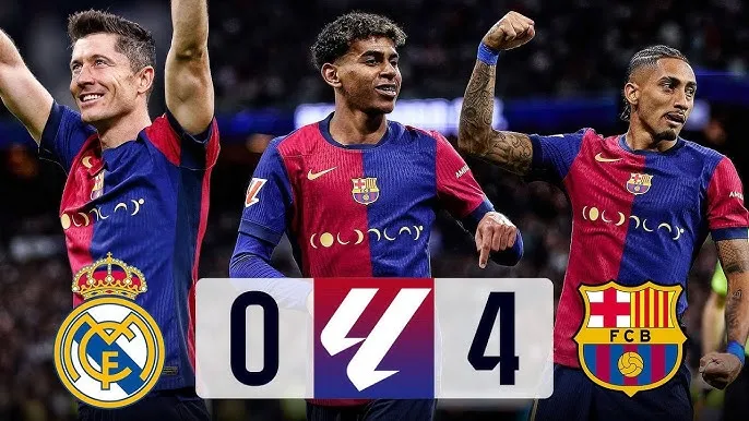 Real Madrid vs Barcelona 0-4: Bellingham, Mbappe, Vinicius tịt ngòi ...