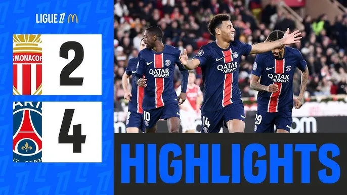 Monaco vs PSG 2-4: Doue khai bàn, Ben Seghir, Embolo ngược dòng dẫn ...
