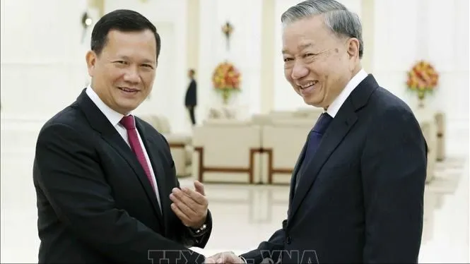 Chủ tịch nước Tô Lâm hội đàm với Thủ tướng Campuchia Hun Manet | BÁO ...