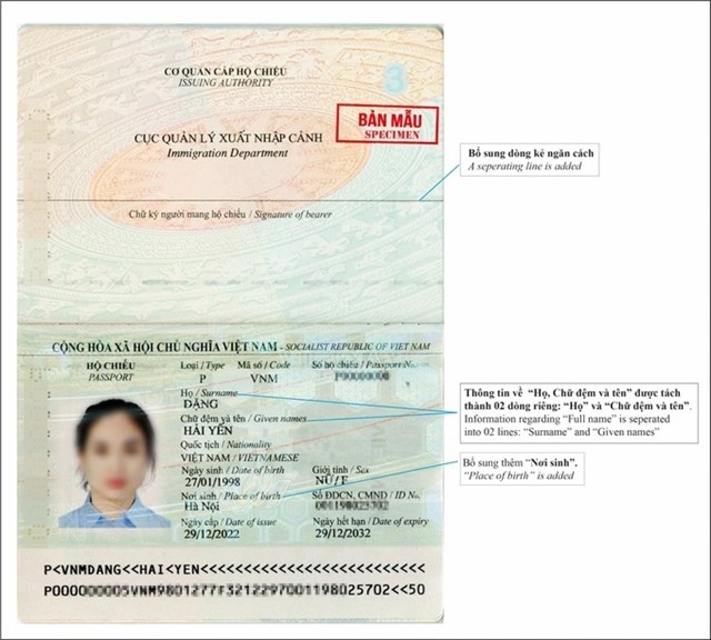 Birthplace information added to new Vietnamese passports | SGGP English Edition
