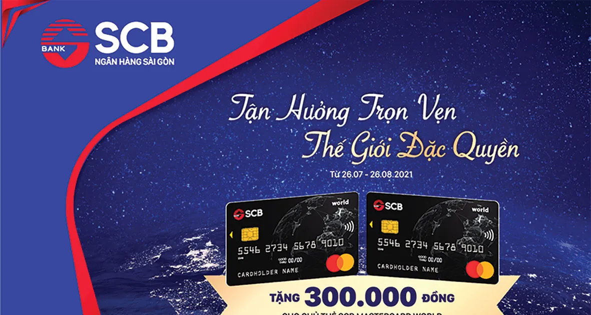 Thẻ tín dụng SCB Mastercard Wolrd - Tận hưởng trọn vẹn thế giới đặc ...