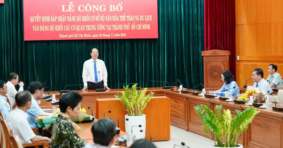 Sáp nhập Đảng bộ khối cơ sở Bộ VH-TT-DL vào Đảng bộ khối các cơ quan ...