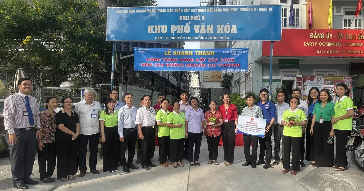 Khánh thành công trình nâng cấp tuyến hẻm nhà nước và người dân cùng ...