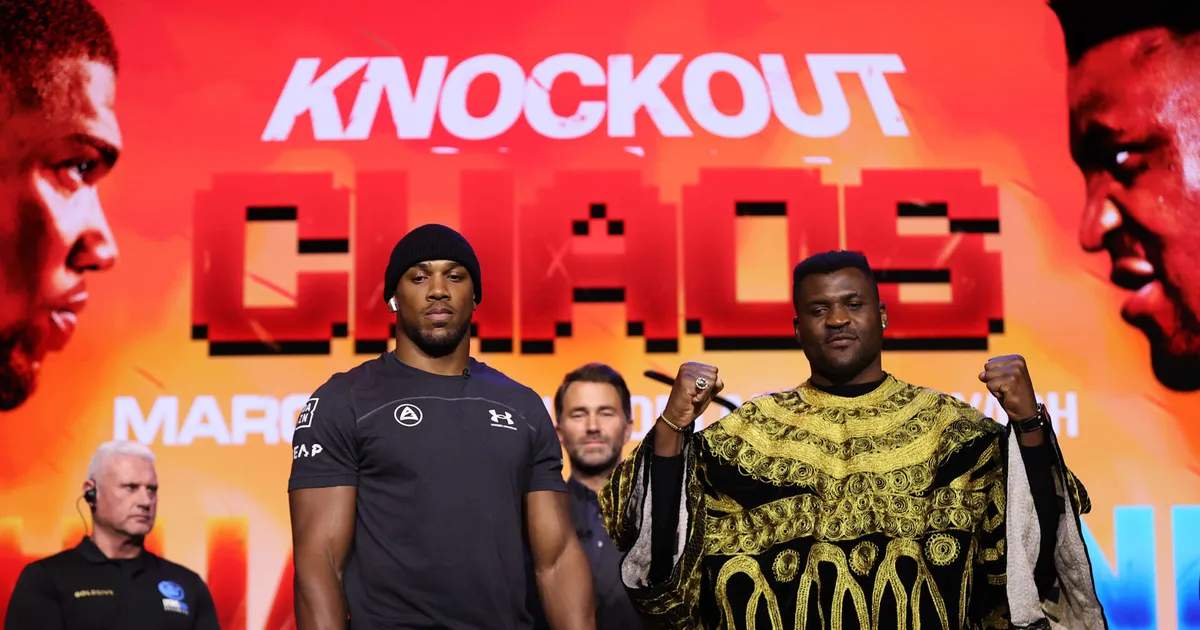 Anthony Joshua vs Francis Ngannou: Video quảng bá “Knockout: Chaos ...