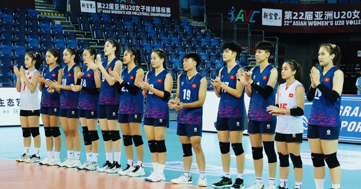 Giải vô địch bóng chuyền nữ trẻ châu Á 2024: U20 Việt Nam thua trước đội chủ nhà U20 Trung Quốc ...
