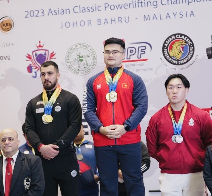 Vietnam wins first gold at 2023 Asian Classic Powerlifting ...