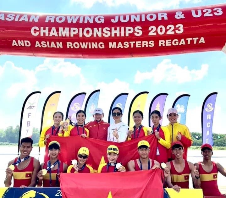 Vietnamese youth rowers clinch seven golds at Asian Championships ...