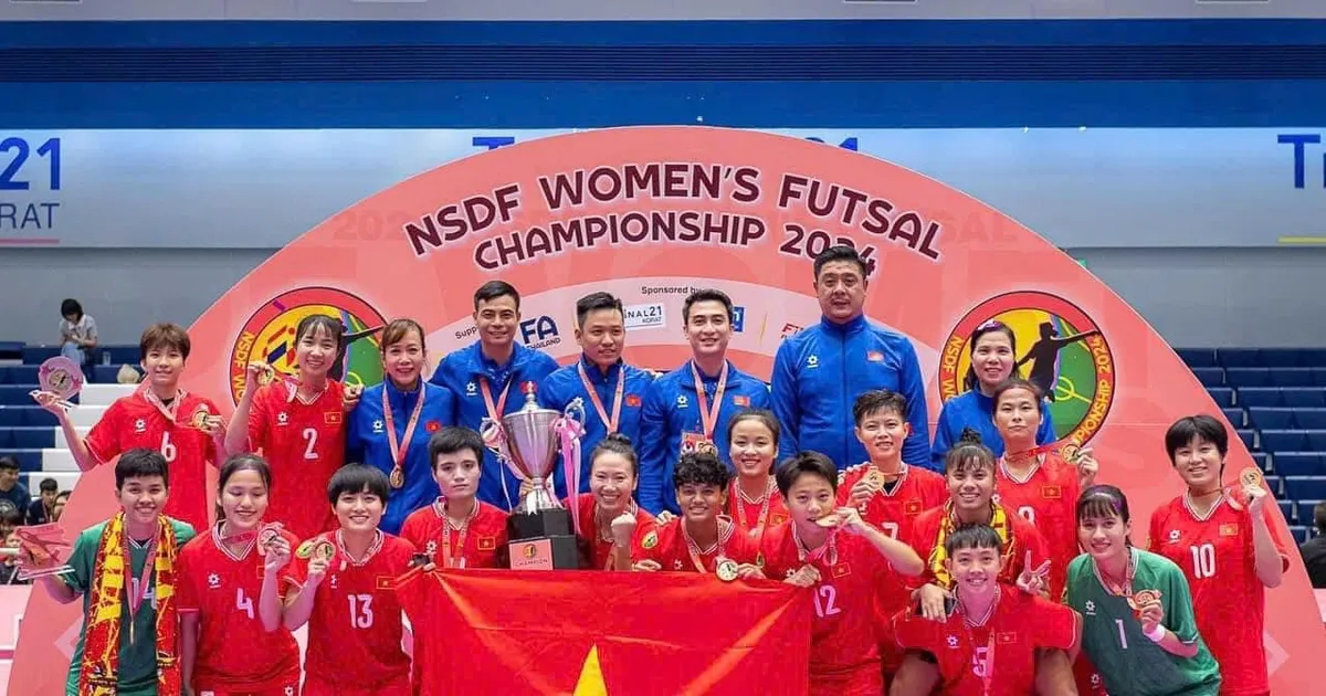 Đội futsal nữ Việt Nam vô địch NSDF Women's Futsal Championship 2024 ...