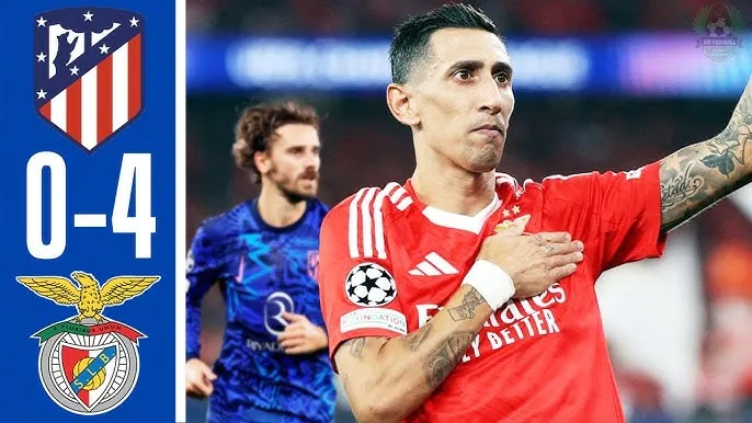 Benfica vs Atletico Madrid 4-0: Aursnes kiến tạo, Arturkoglu mở bàn, Di ...