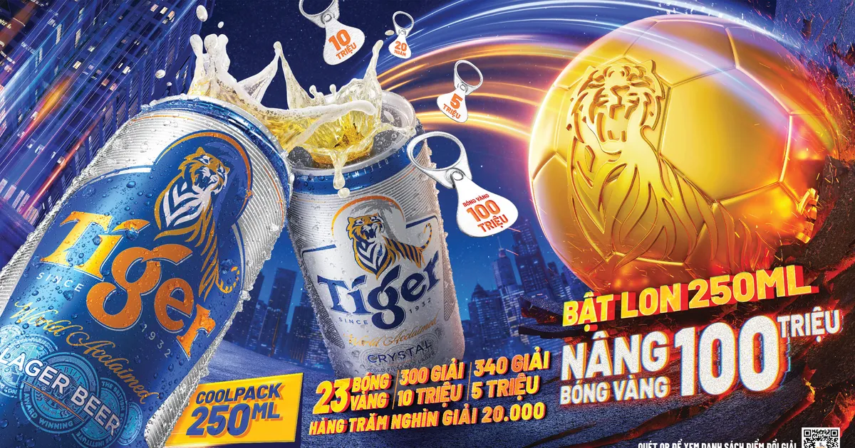 Tiger Beer tung ra chương trình khuyến mại “Bật lon 250ml, nâng bóng ...