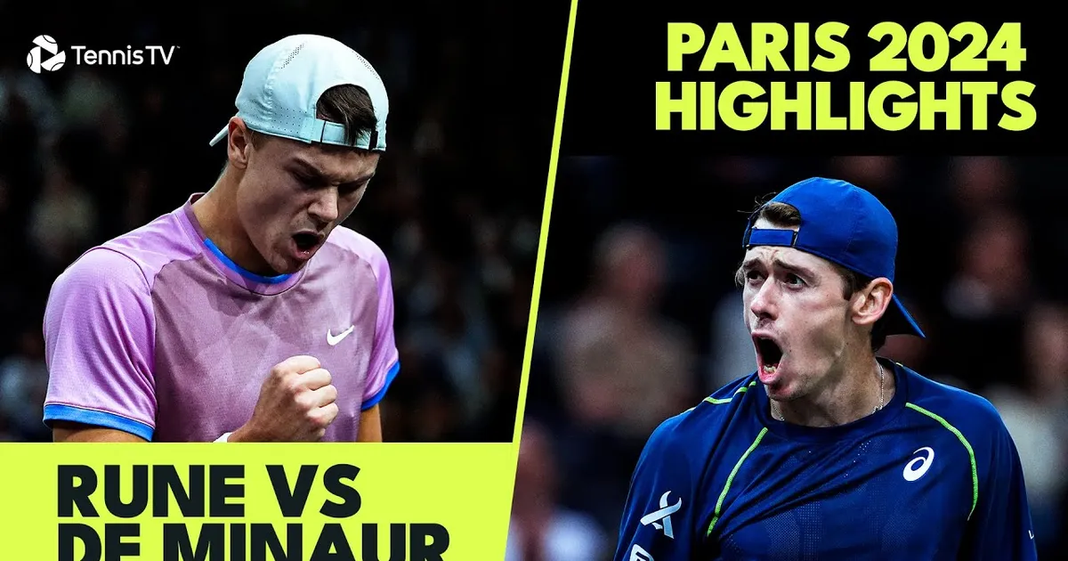 Holger Rune vs Alex De Minaur 6-4, 4-6, 7-5: Sau 2 giờ 26 phút, Rune hạ De Minaur gặp ...