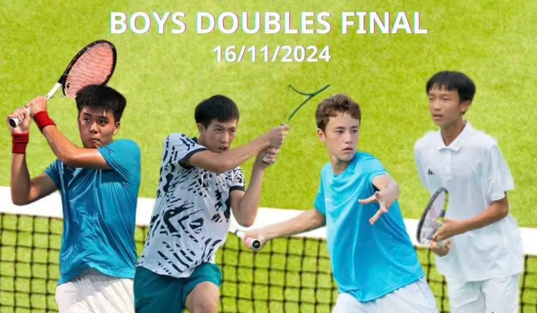 Hoàng Anh/Hoàng Cương lội ngược dòng vô địch Giải quần vợt quốc tế ITF U18-J30 năm 2024 | CHUYÊN ...