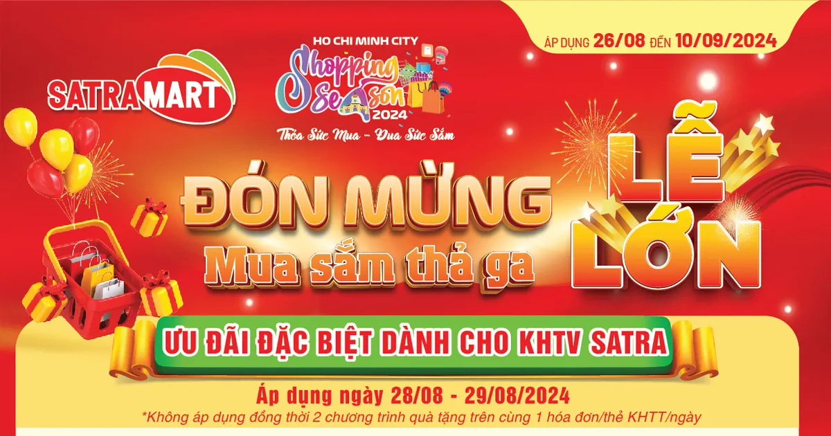 “Đón Mừng Lễ Lớn – Mua Sắm Thả Ga” cùng Hệ thống bán lẻ SATRA | BÁO SÀI ...