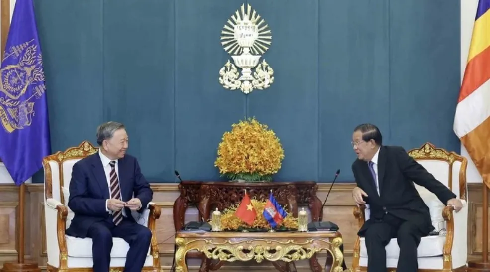 Chủ tịch nước Tô Lâm hội đàm cùng Chủ tịch Đảng CPP, Chủ tịch Thượng ...