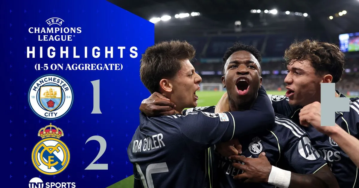 Man City vs Real Madrid 1-2 (1-5): Haaland ghi bàn, Vinicius lập cú đúp ...