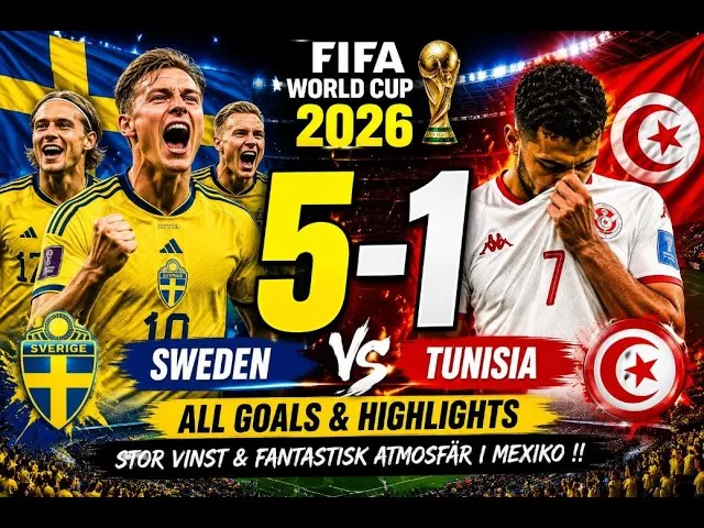 Thụy Điển vs Tunisia 5-1: Ayari xuất thần cú đúp, Isak, Gyokeres ...