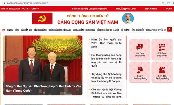 Portal of Communist Party of Vietnam officially launched | SGGP English ...